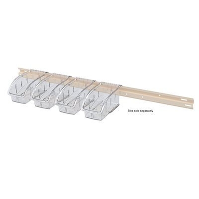 Hanging Rail for Bin Storage, 48x3