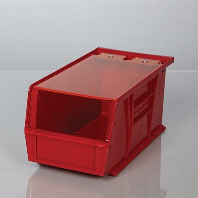 1410 Akro Bins w / Amber Lid, 5.5x5x11