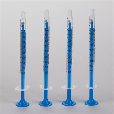 Comar® Oral Dispensers with Tip Caps, 1mL - Clear