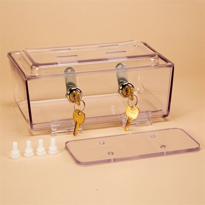 Deluxe Compact Refrigerator Box, Double Key Lock