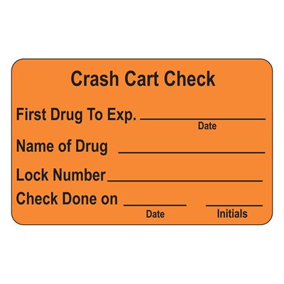 LABELS CRASH CART CHECK