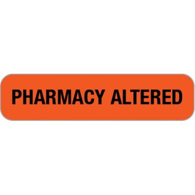 Pharmacy Altered Labels