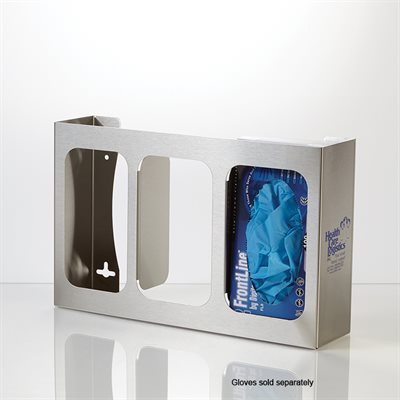 Triple Stainless Steel Glove Box Holder w / Dividers