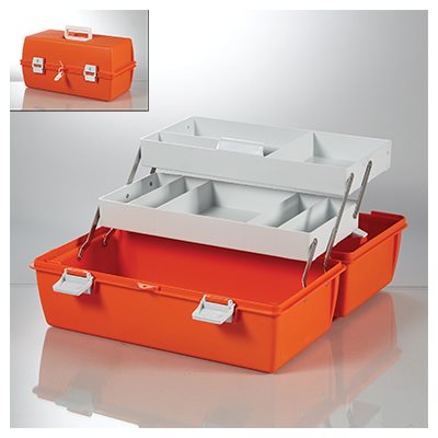 Emergency Box with 2 Trays, 18x9x10