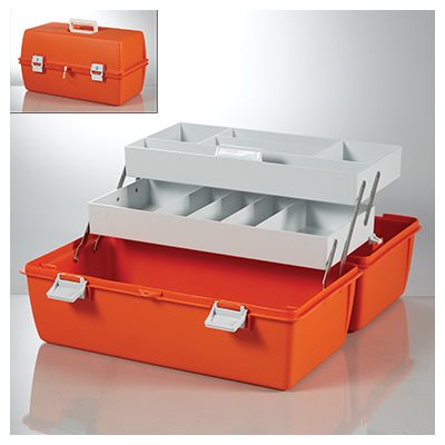 Emergency Box with 2 Trays, 19x10x11