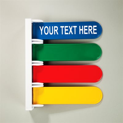 Room Status Flag Labeled System, 4 Flags