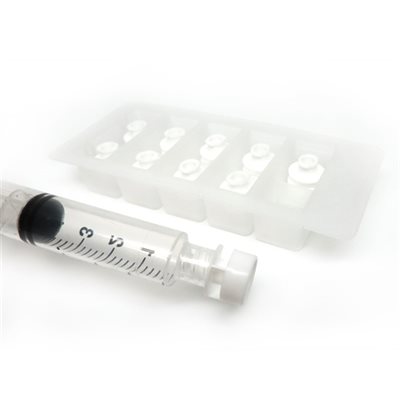 Sterile Luer Lock Syringe Caps, White