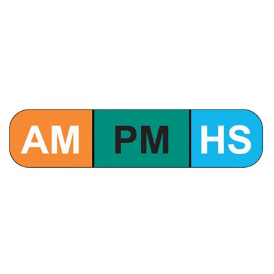 LABELS AM / PM / HS