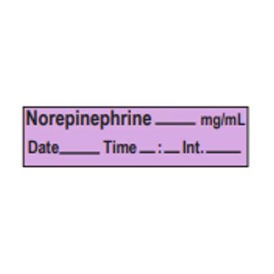 Label Tape: Norepinephrine____mg / ml