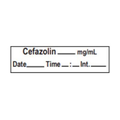 Label Tape: Cefazolin___mg / ml