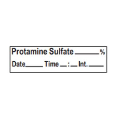 Label Tape: Protamine Sulfate