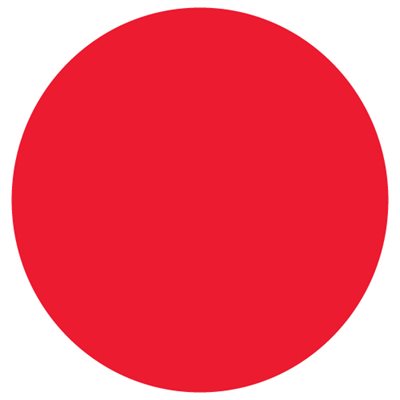 Label Blank Red, Circle