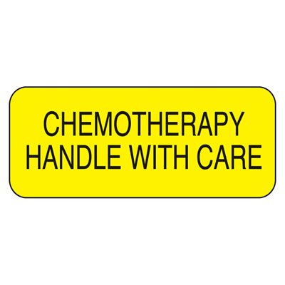 Chemotherapy Handle with Care Labels