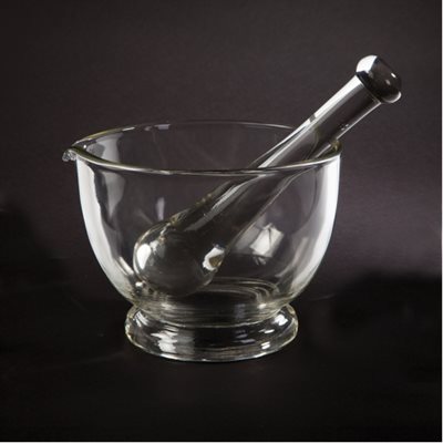 Flint Glass Mortar and Pestle Set, 32 oz.