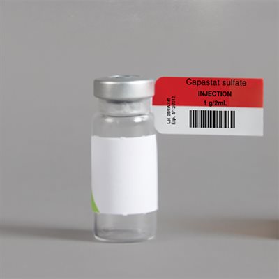 Flag and Receipt Labels, Laster, Red