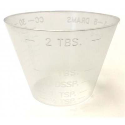 Plastic Graduated Cups, 1 oz.