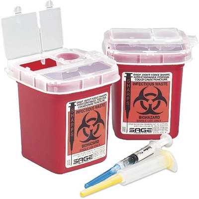 Tray-Size Sharps Container, 20 oz.