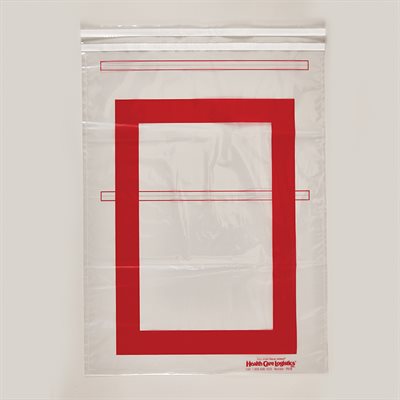 Security Bags w / Red Border for Full-Size Crash Cart Boxes, 29 x 20