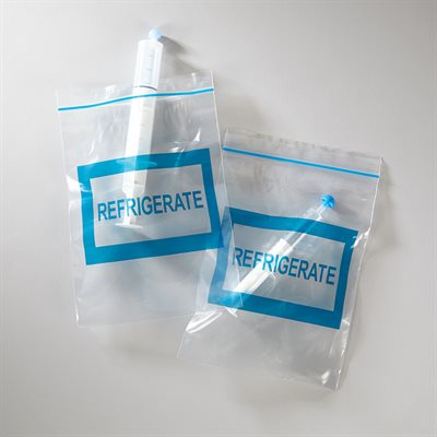BAGS "REFRIGERATE" 6"X8" BLUE 100 / PK