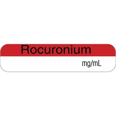Label "Rocuronium mg / mL"