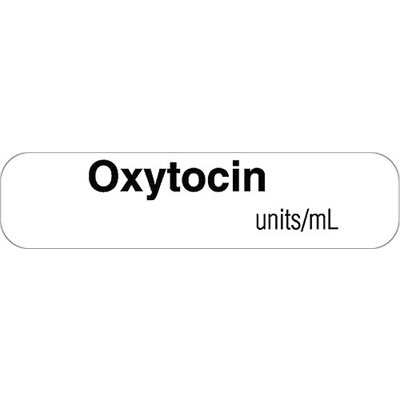 Label "Oxytocin units / mL"