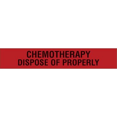 Label "Chemotherapy Dispose of Properly"