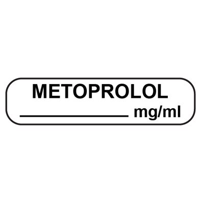 Label: METOPROLOL ___ mg / ml