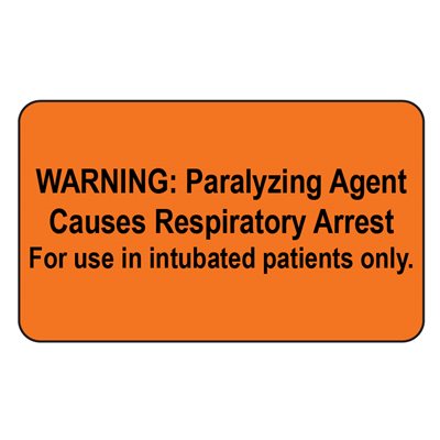 Label: Warning: Paralyzing Agent..