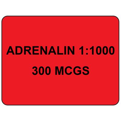 Label: ADRENALIN 1:1000 300 MCGS