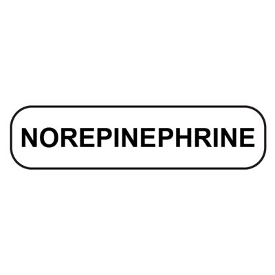 Label: Norepinephrine