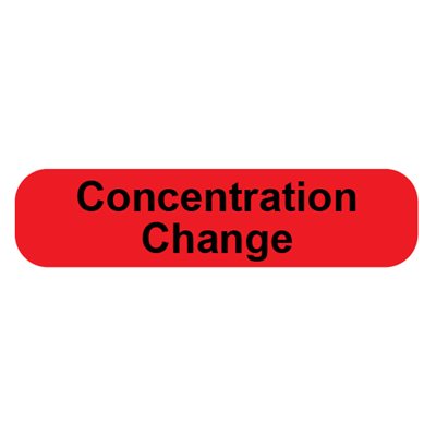 Label: Concentration change