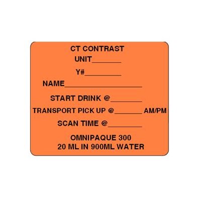 Label: CT Contrast...