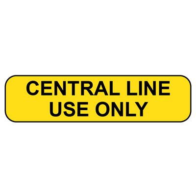 Label: Central line use only