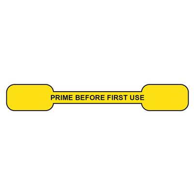 Label: Prime before first use