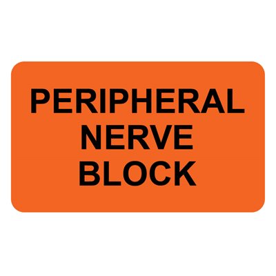 Label: Peripheral nerve block