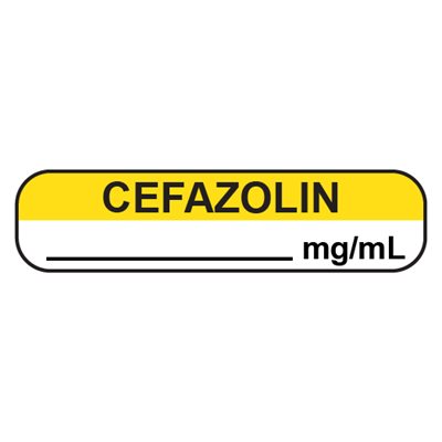 Label: Cefazoline ___mg / mL
