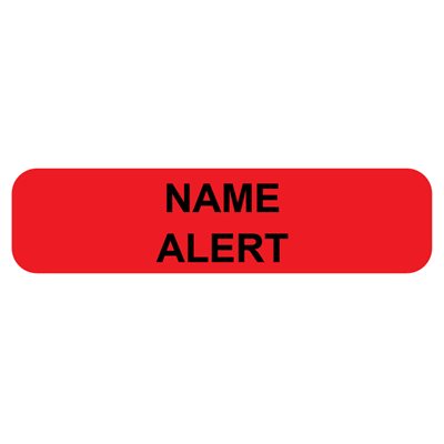 Label: Name Alert