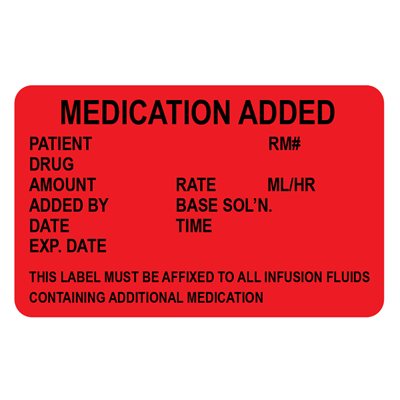 Label: Medication Added...