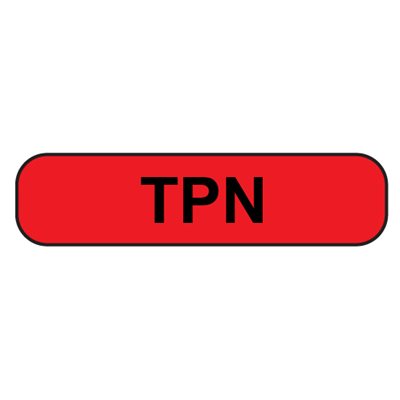 LABEL "TPN" BLACK INK / RED, 1000 / BX