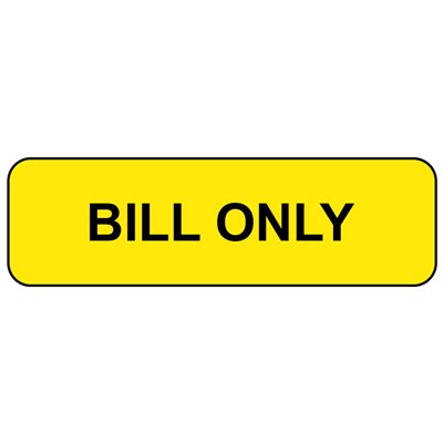 Label: Bill Only