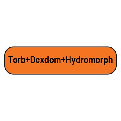 Label: Torb+Dexdom+Hydromorph