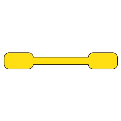 Blank Yellow Syringe Label