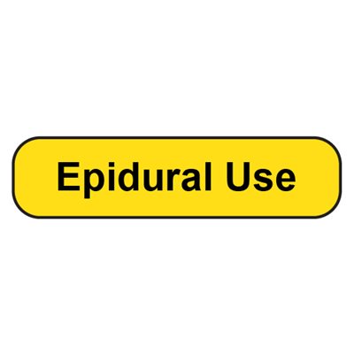 Label: Epidural Use