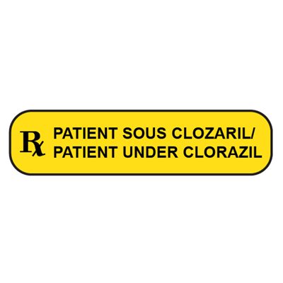 Label: Patient Sous Clozaril