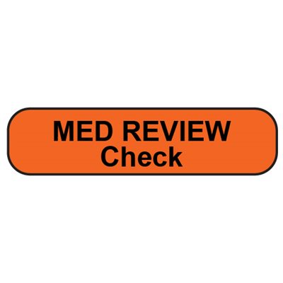 Label: Med Review Check