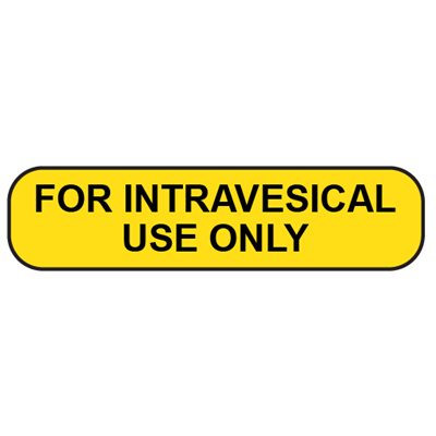 Label: For intravesical use only