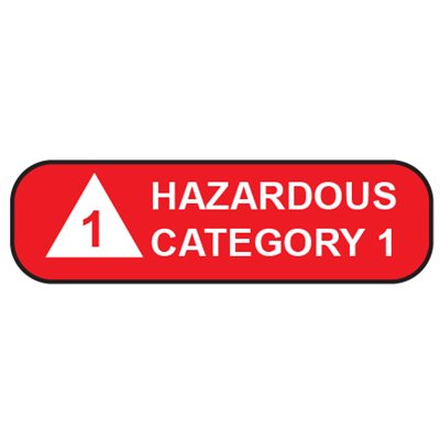 Label: Hazardous category 1