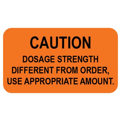 Label: CAUTION DOSAGE STRENGTH...