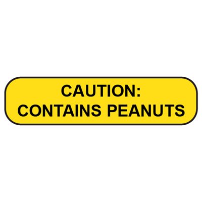 Label: Caution: Contains Peanuts