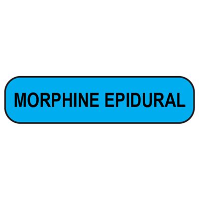 Label: Morphine Epidural